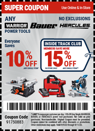 Harbor Freight Tools Coupon Database - Free coupons, percent off ...