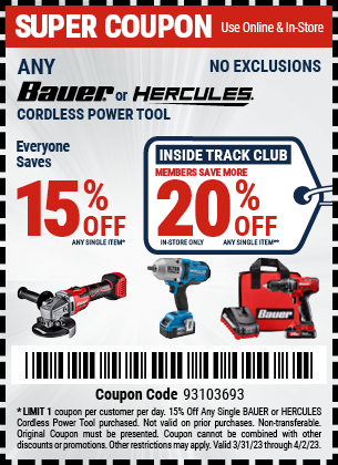 Harbor Freight Tools Coupon Database - Free coupons, percent off ...