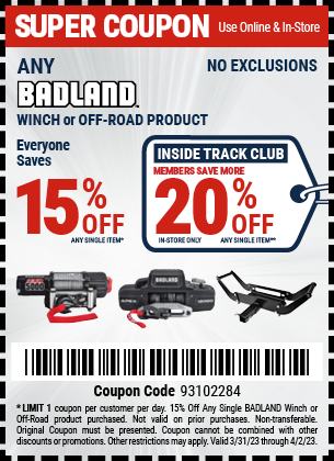 Harbor Freight Tools Coupon Database - Free coupons, percent off ...