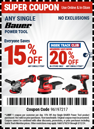 Harbor Freight Tools Coupon Database - Free coupons, percent off ...