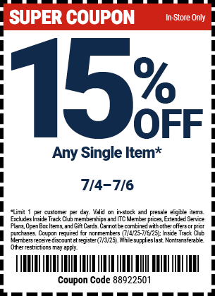 Harbor Freight Tools Coupon Database - Free coupons, percent off coupons, toolbox coupons